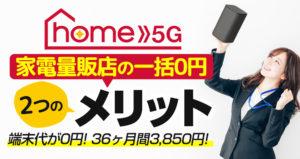 ドコモ home 5Gの一括0円を解説｜まだ家電量販店でもやってる?